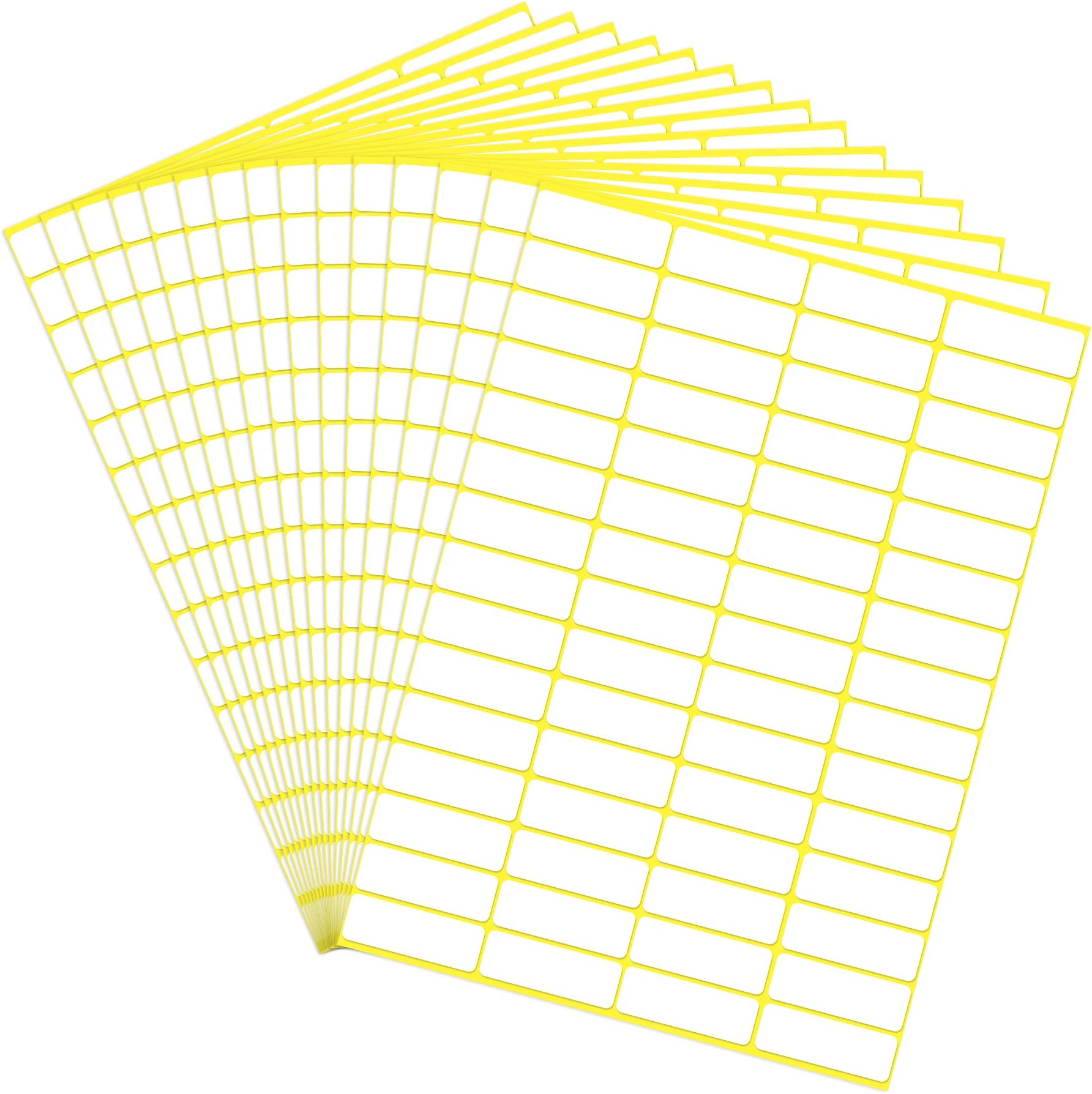 38 x 13 mm, 500 Pack, Matte White Sticky Labels Stickers - for File ...