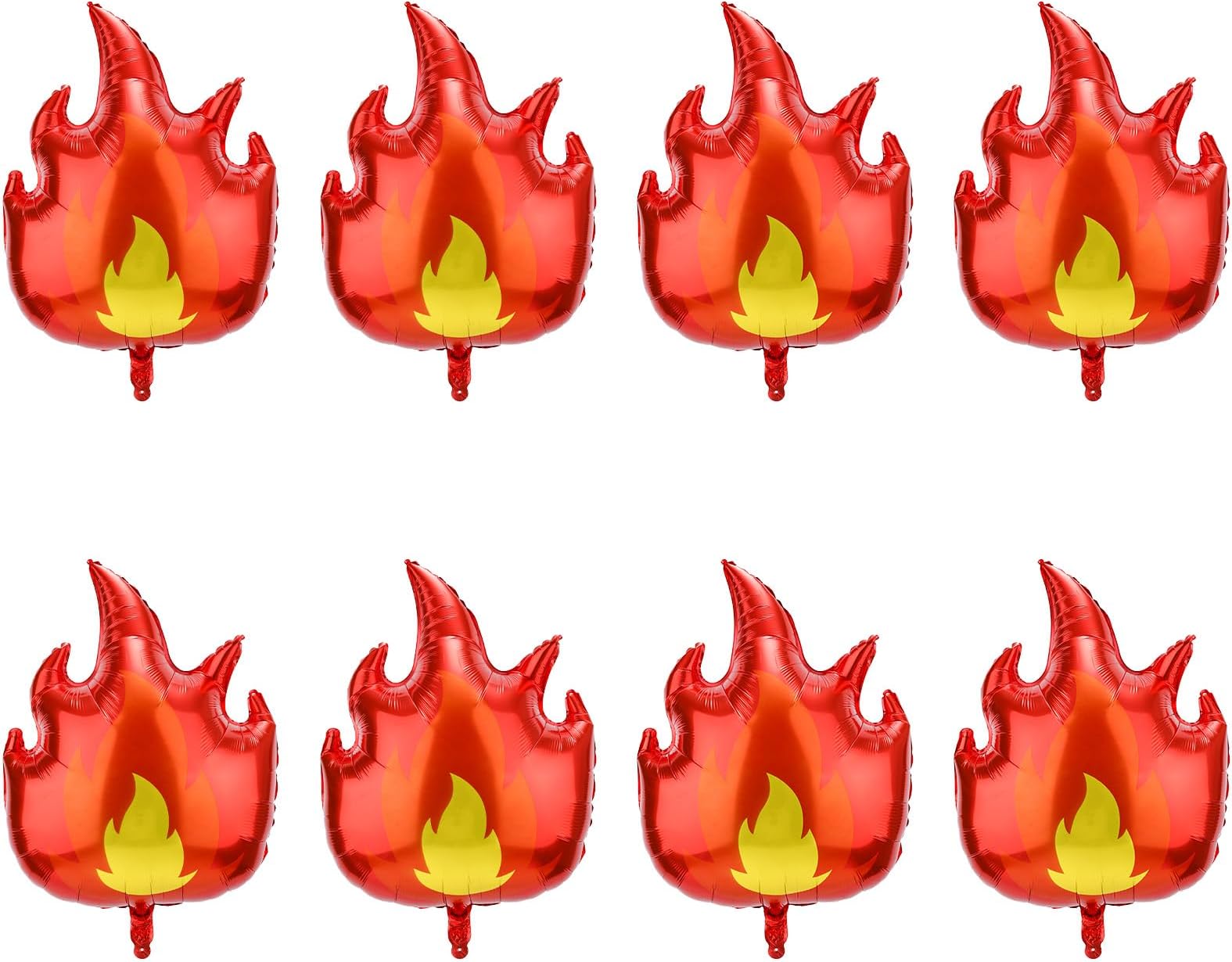 Amazon.com: 5Pcs Fire Foil Balloons Fire Flame Aluminum Foil Balloons ...