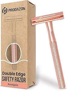 Double Edge Safety Razors for Women – Reusable Rose Gold Razor with ...