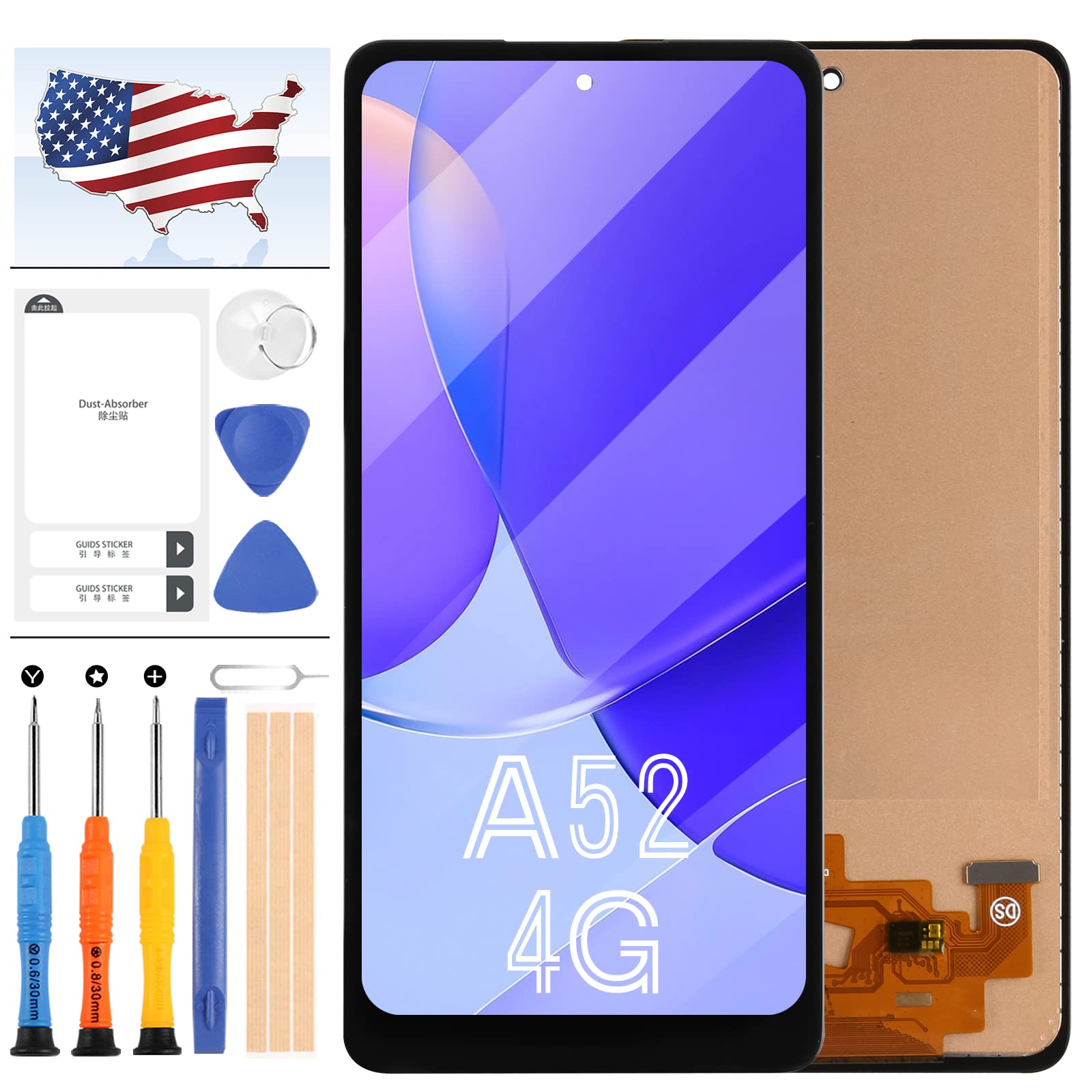 Amazon.com: for Samsung Galaxy A52 4G SM-A525 6.5 inch Screen ...