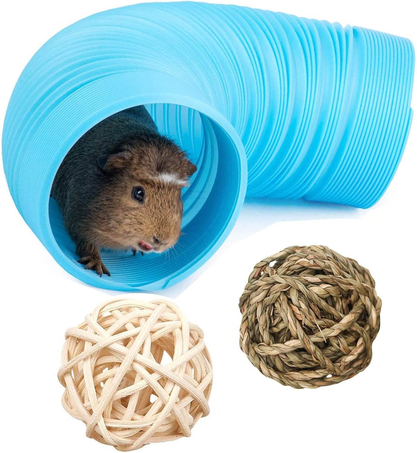 X-zoo Hamster Toys, 3 PCS Toys for Small Animals, Hamster Tunnel and ...