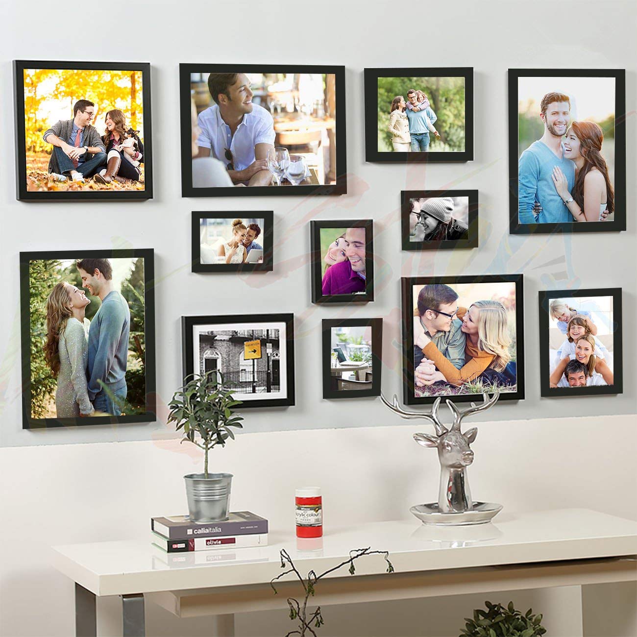 Art Street - Home Essential Set Of 12 Individual Photo Frame Frames ...