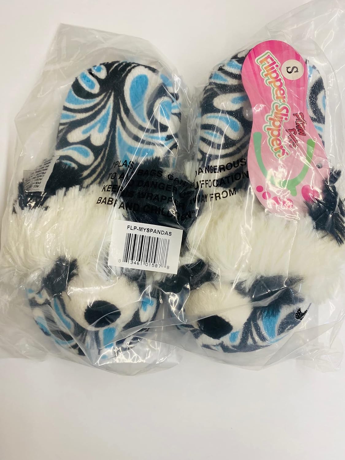 Amazon.com: Pillow Pets Authentic Panda Flipper Slippers, Small : Toys ...
