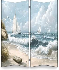 Amazon.com - Wood Screen Room Divider Peel and Stick Coastal Atlantic ...
