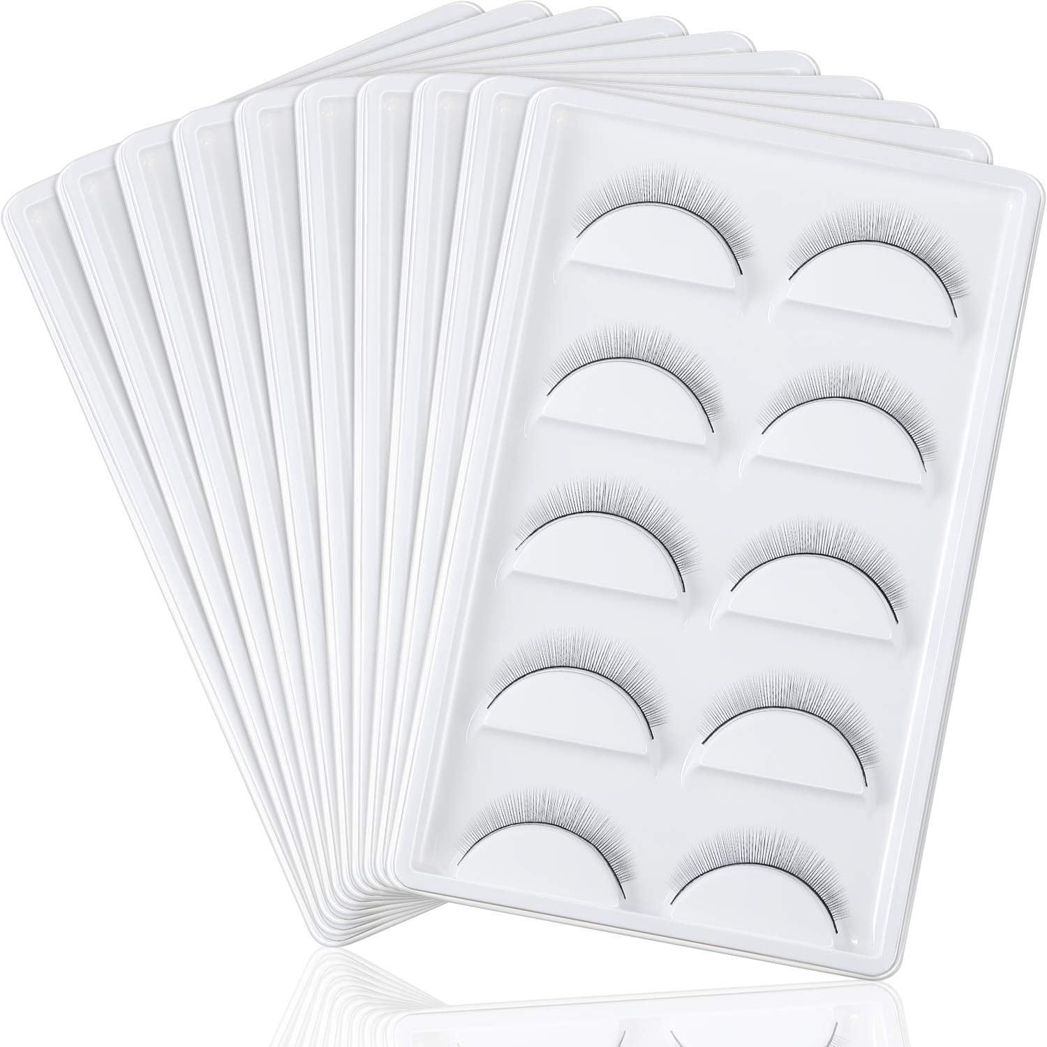 Amazon.com : 50 Pairs Practice Eyelashes Training Lashes Self-adhesive ...