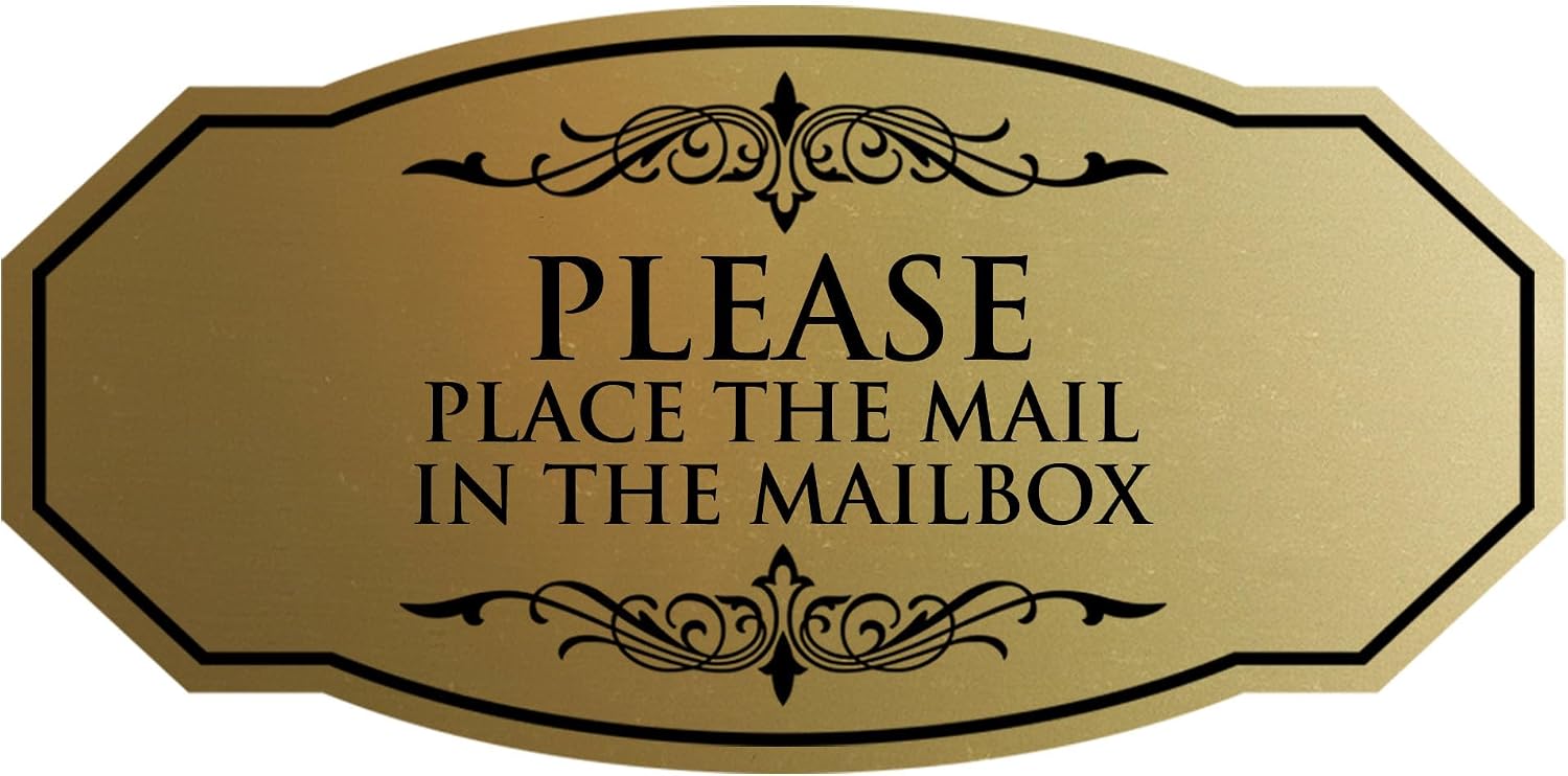 Amazon.com : Victorian Please Place The Mail in The MailBox | Easy ...