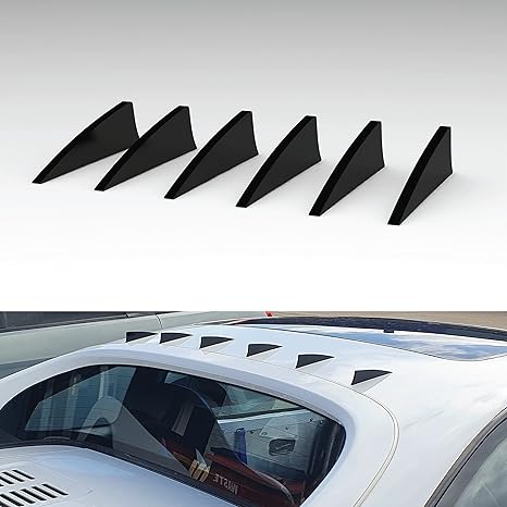 Universal Vortex Spoiler Generator EVO Styling Large Roof Fins Body Kit ...