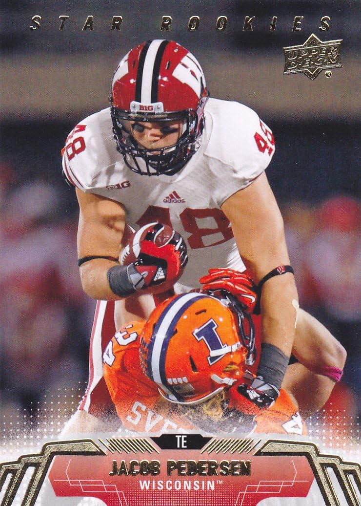 Amazon.com: 2014 UPPER DECK FOOTBALL JACOB PEDERSON RC STAR ROOKIES ...