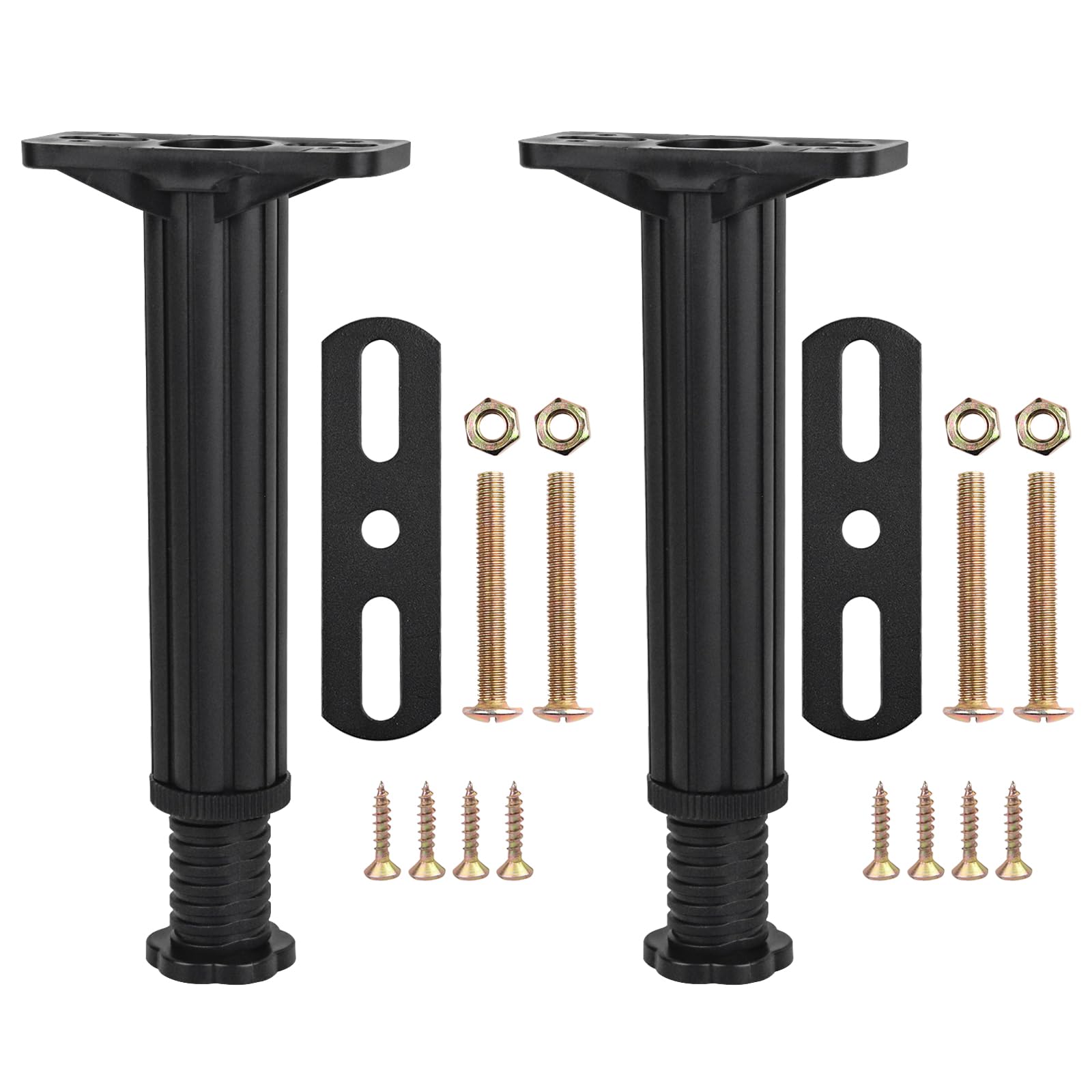 Bed Support Legs Replacement Bed Legs, Plastic Steel Adjustable Legs ...