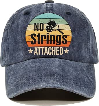 Pishovi No Strings Attached Fun Distressed Washed Blue Baseball Cap ...