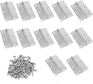 Amazon.com: 10 Pcs Small Door Hinges Perforated Stainless Steel Door ...