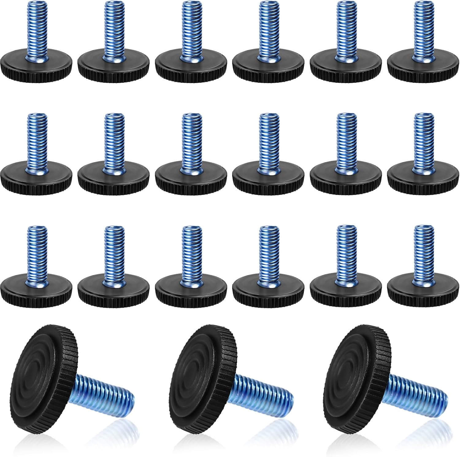25 PCS M8 Thread Furniture Feet Levelers, Adjustable Furniture Levelers ...