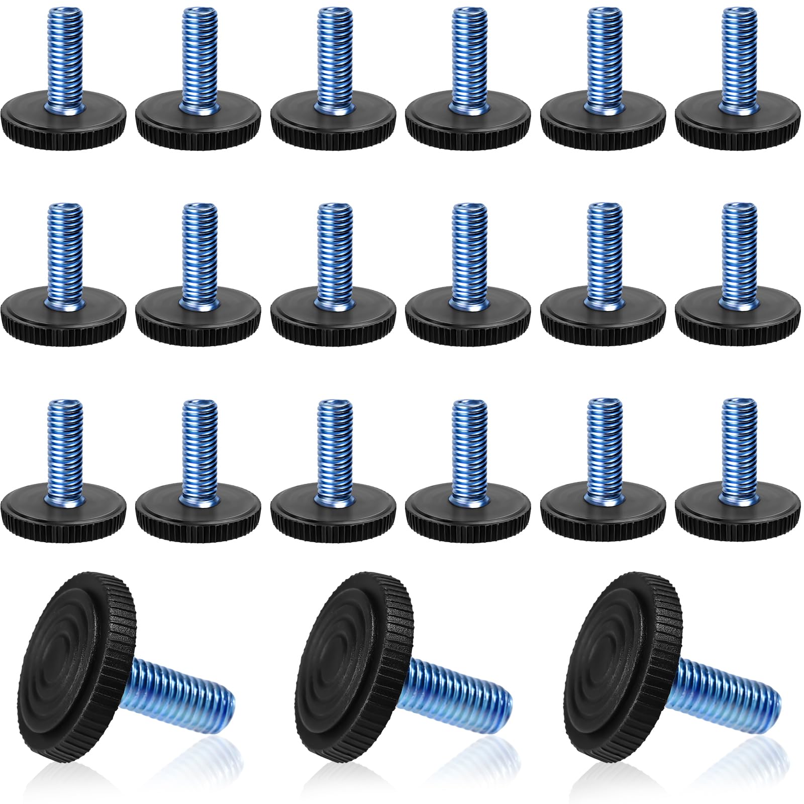 25 PCS M8 Thread Furniture Feet Levelers, Adjustable Furniture Levelers ...