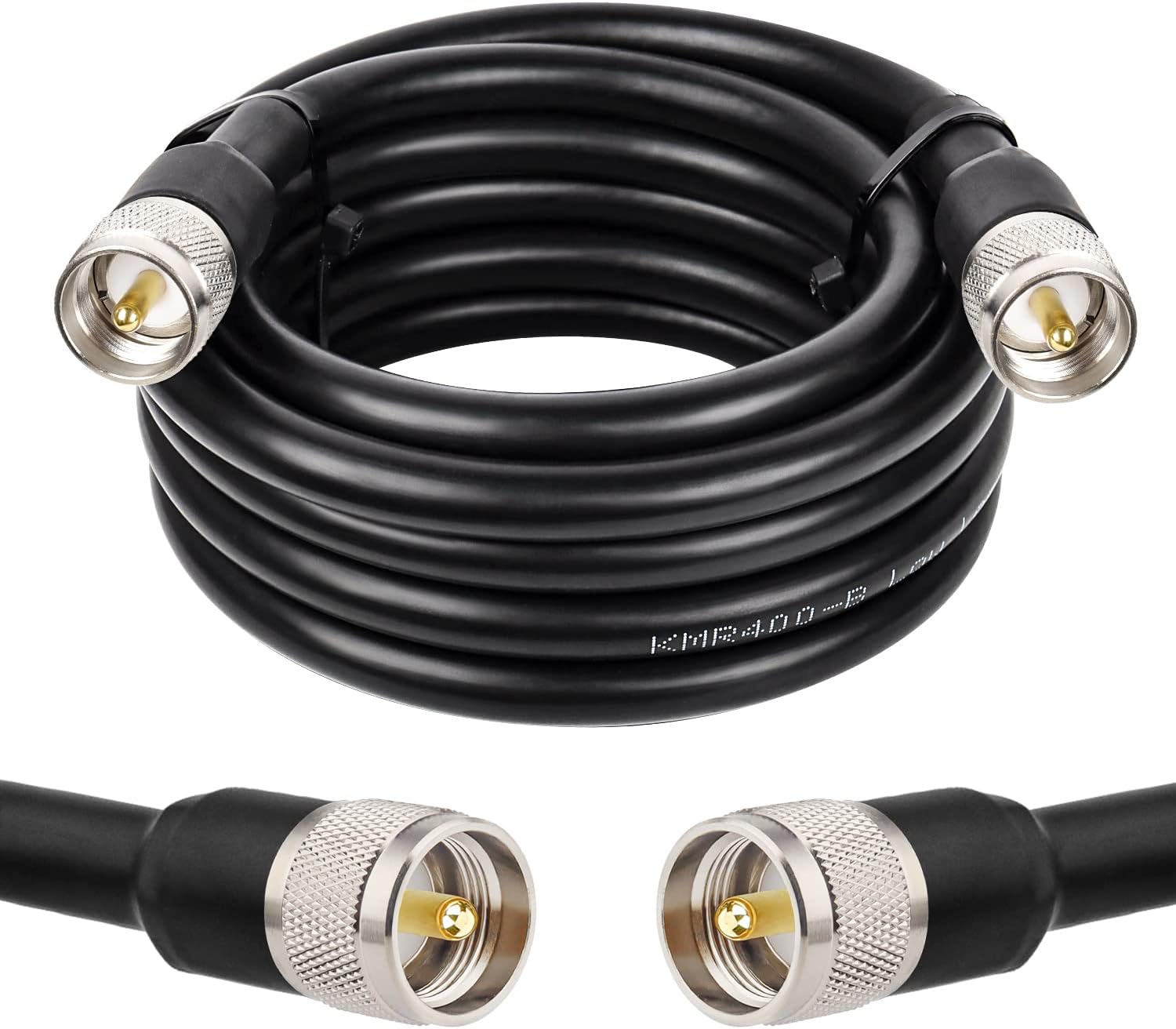 Amazon.com: 100FT LMR-400 Coax Coaxial Ultra Low Loss Cable w/Male PL ...