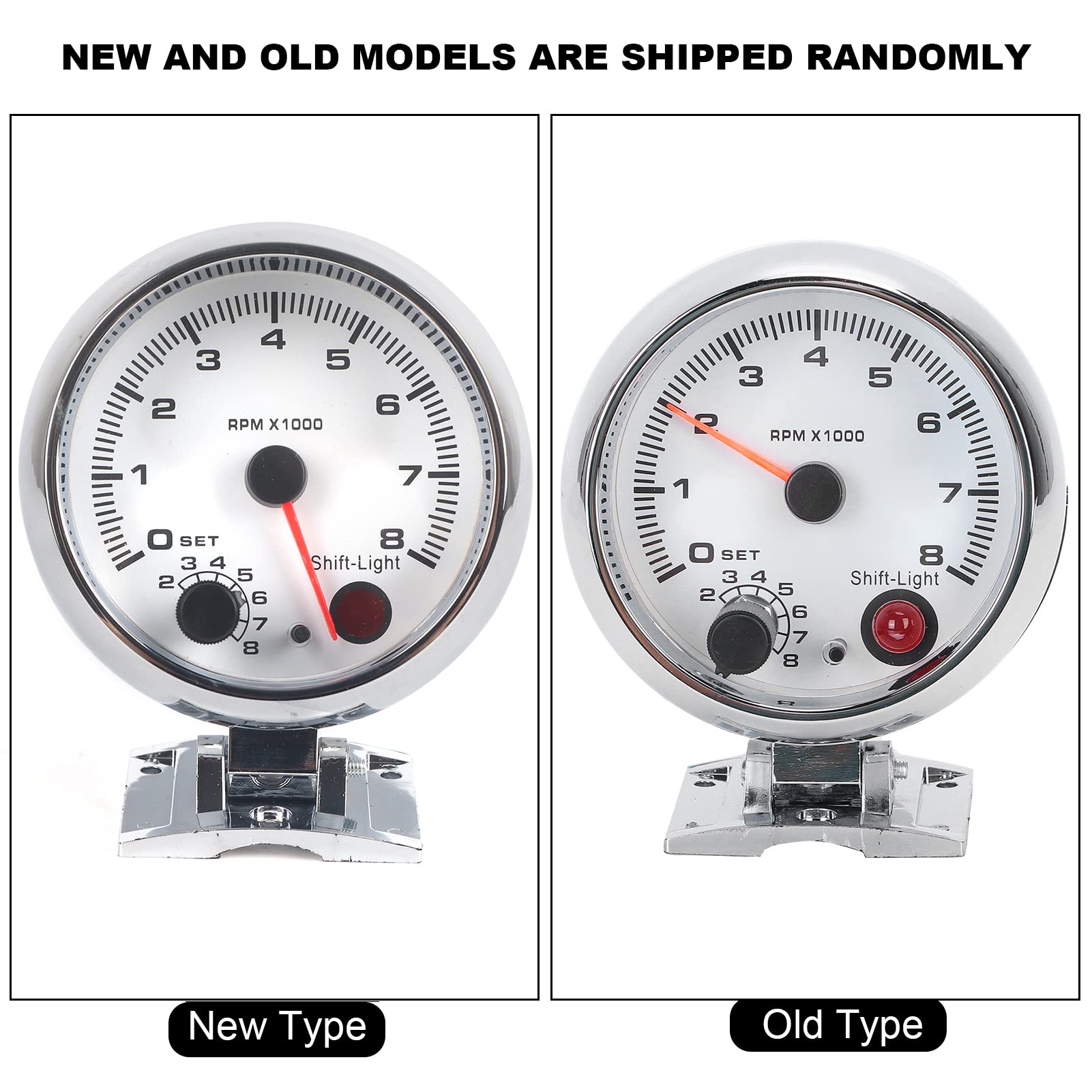 Tacho Gauge, Tachometer Gauge 3.75in 0-8000 RPM 7 Color Background ...