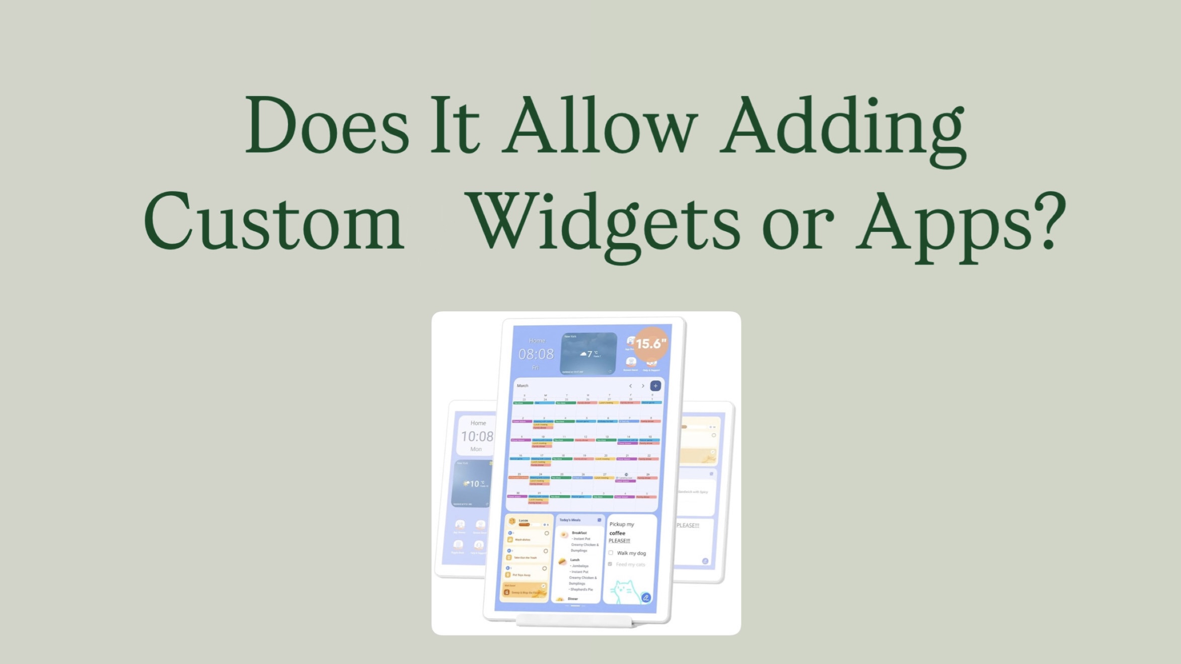 Watch Does it allow adding custom widgets or apps? on Amazon Live