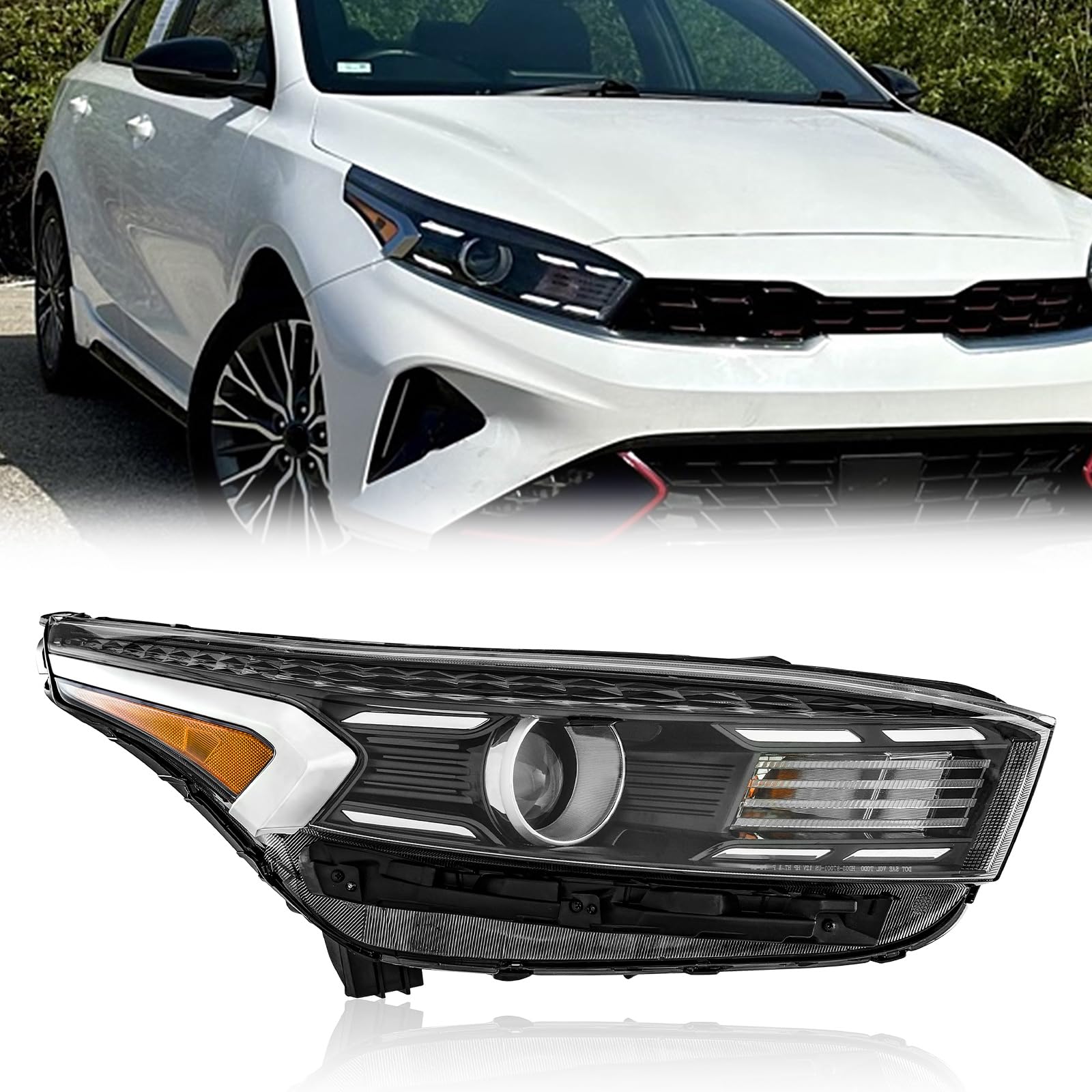 Snapklik.com : TODO Headlight Assembly For 2022 2023 2024 Kia Forte ...