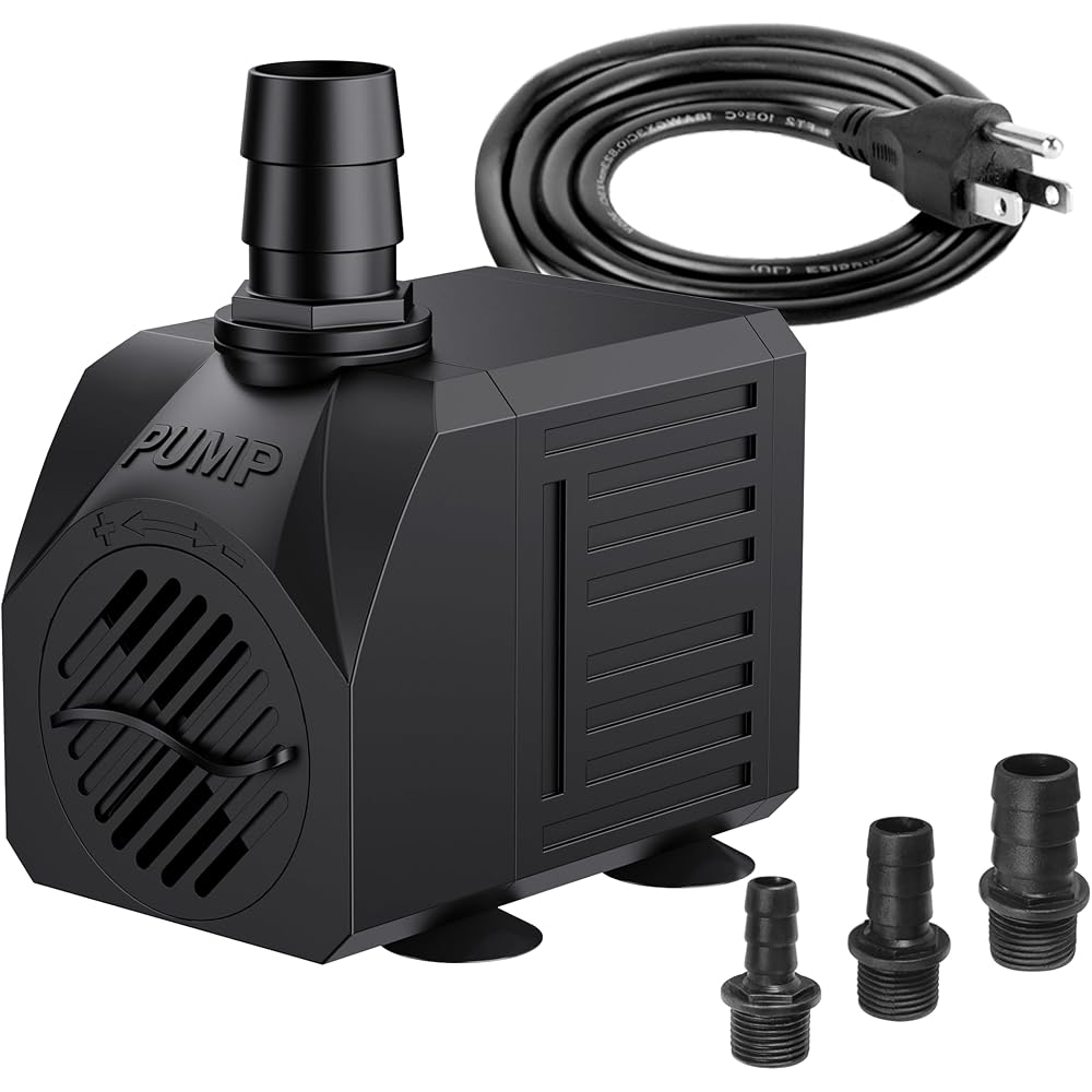 $5/mo - Finance Submersible Water Fountain Pump: 550GPH 30W Small Pond ...
