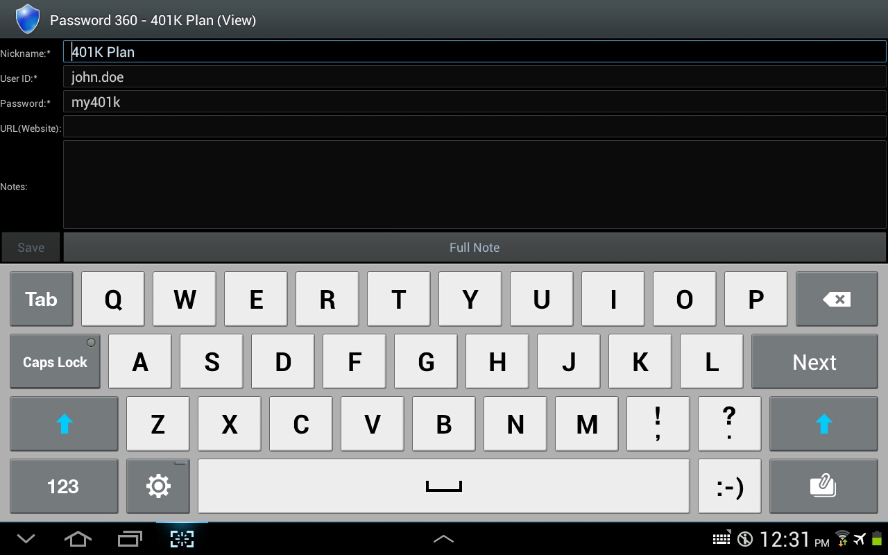 Password 360 - App on Amazon Appstore