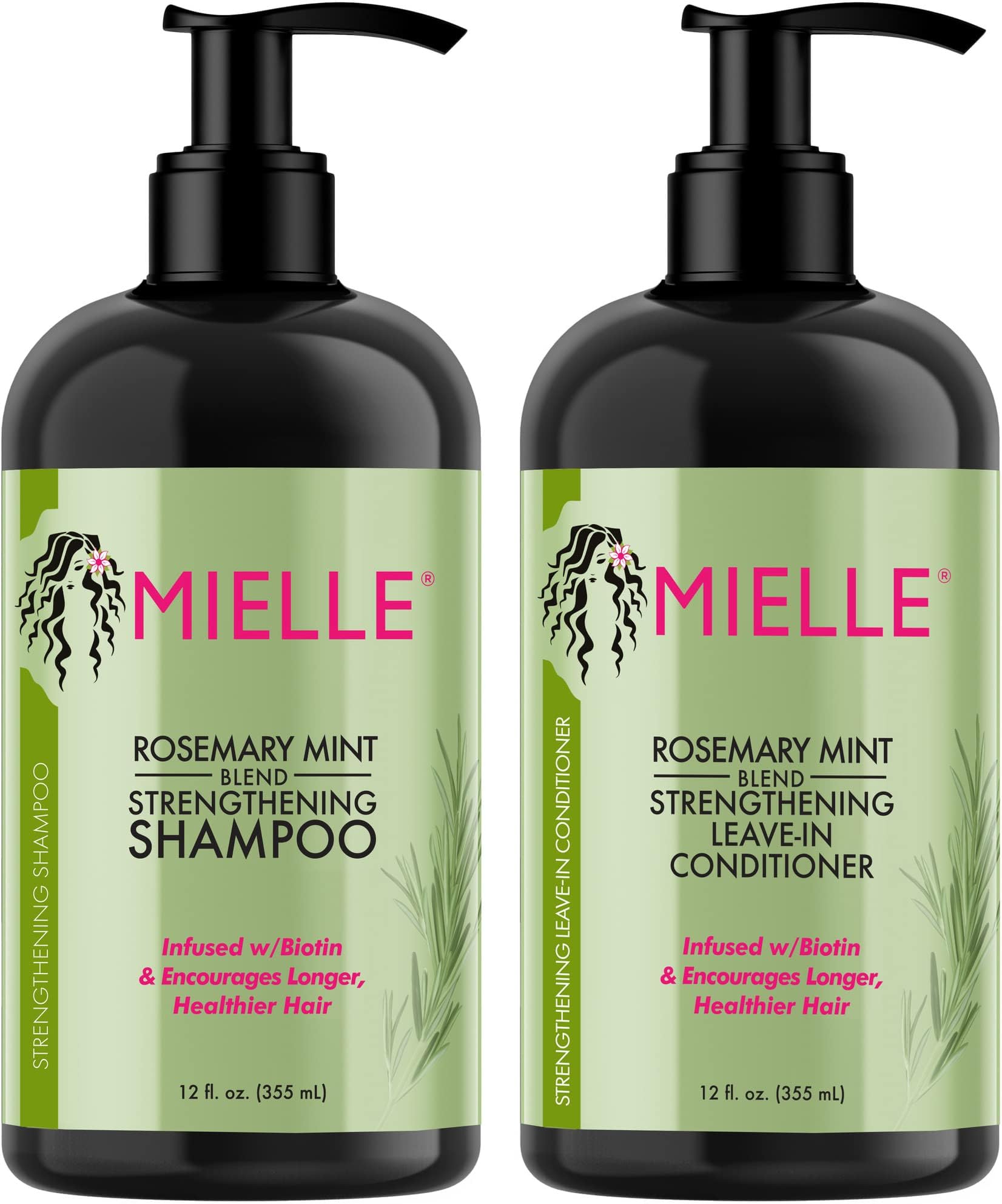 Amazon.com : Mielle Organics Rosemary Mint Strengthening Shampoo and ...