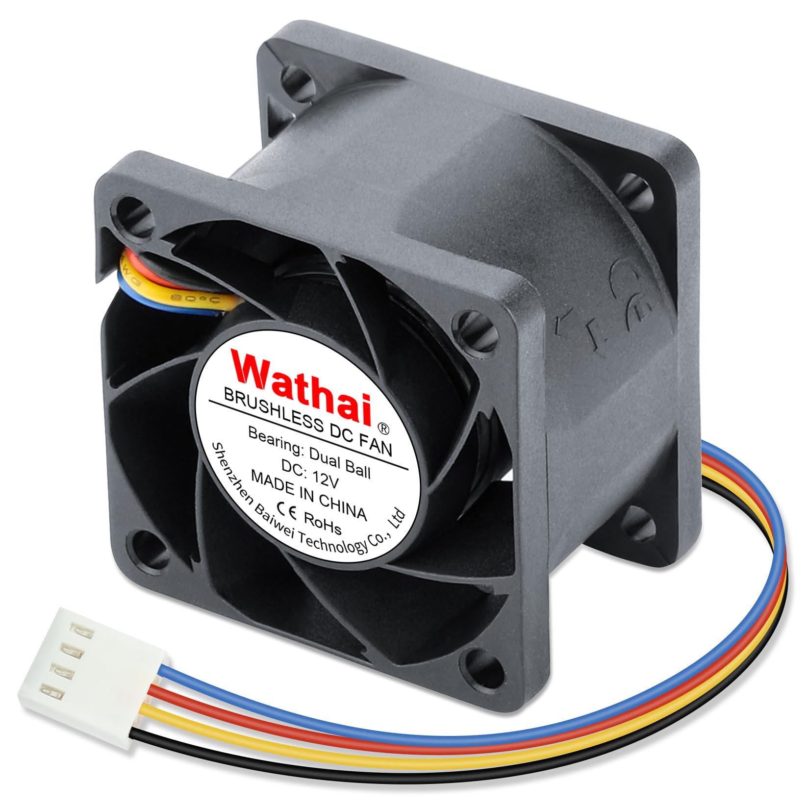 Snapklik.com : Wathai 40mm PWM Server Fan 12V 4 Pin CPU Static Pressure ...