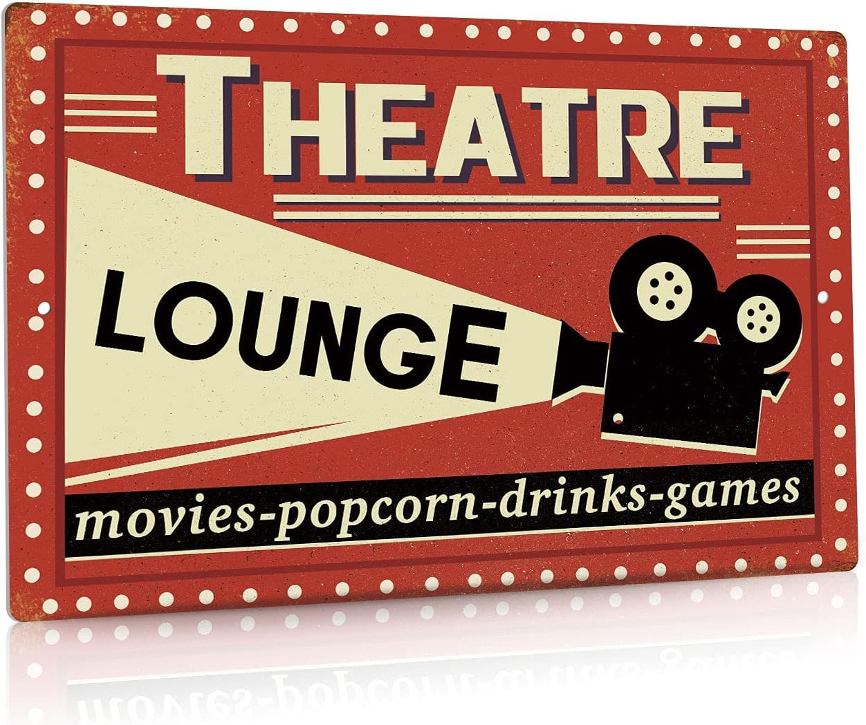 Amazon.com: Movie Theater Sign, Vintage Wall Decor for Bar, Cafes Pubs ...