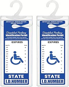 Handicap Placard Holder for Auto Transparent Handicap Parking Sign ...