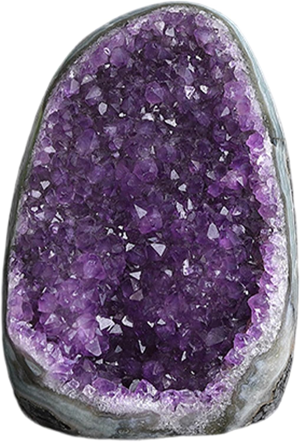 Amethyst Crystal Rock, 100-300g Natural Amethyst Geode, Positive Energy ...