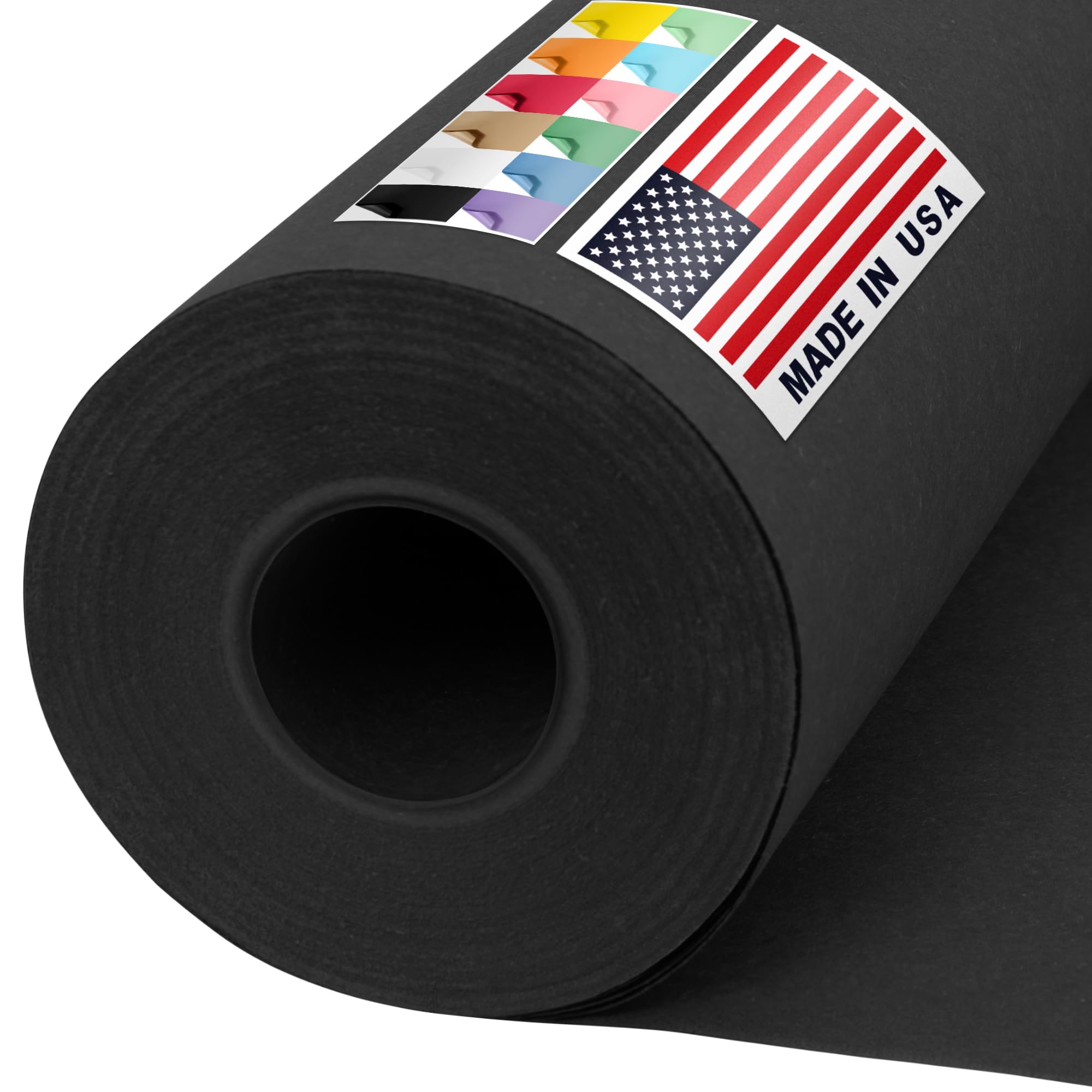 Amazon.com: Paclord 36" x 1200" USA Made Black Kraft Paper Roll, 45 lbs ...