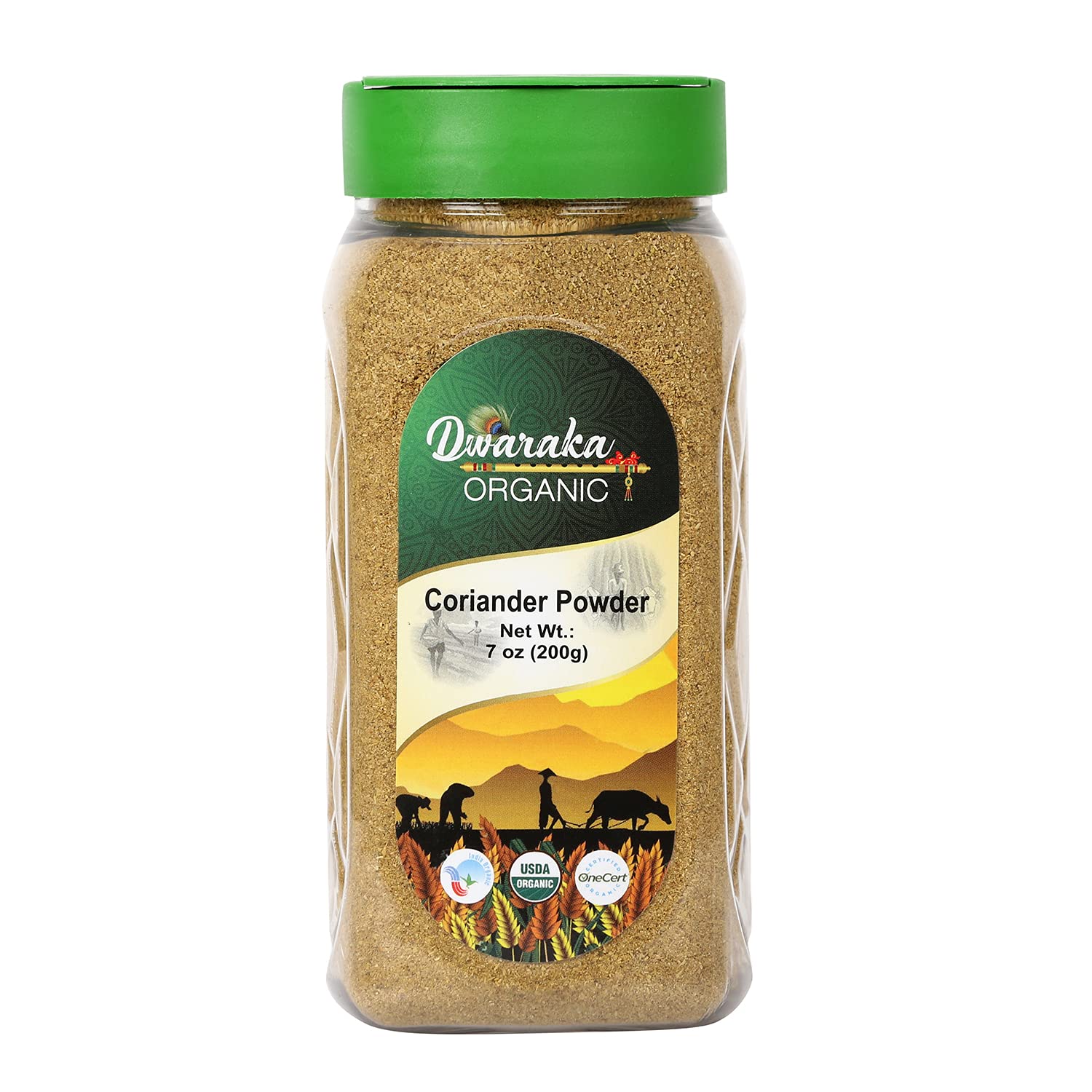 Amazon.com : Dwaraka Organic - Coriander Powder, 7oz, Healthy, Organic ...