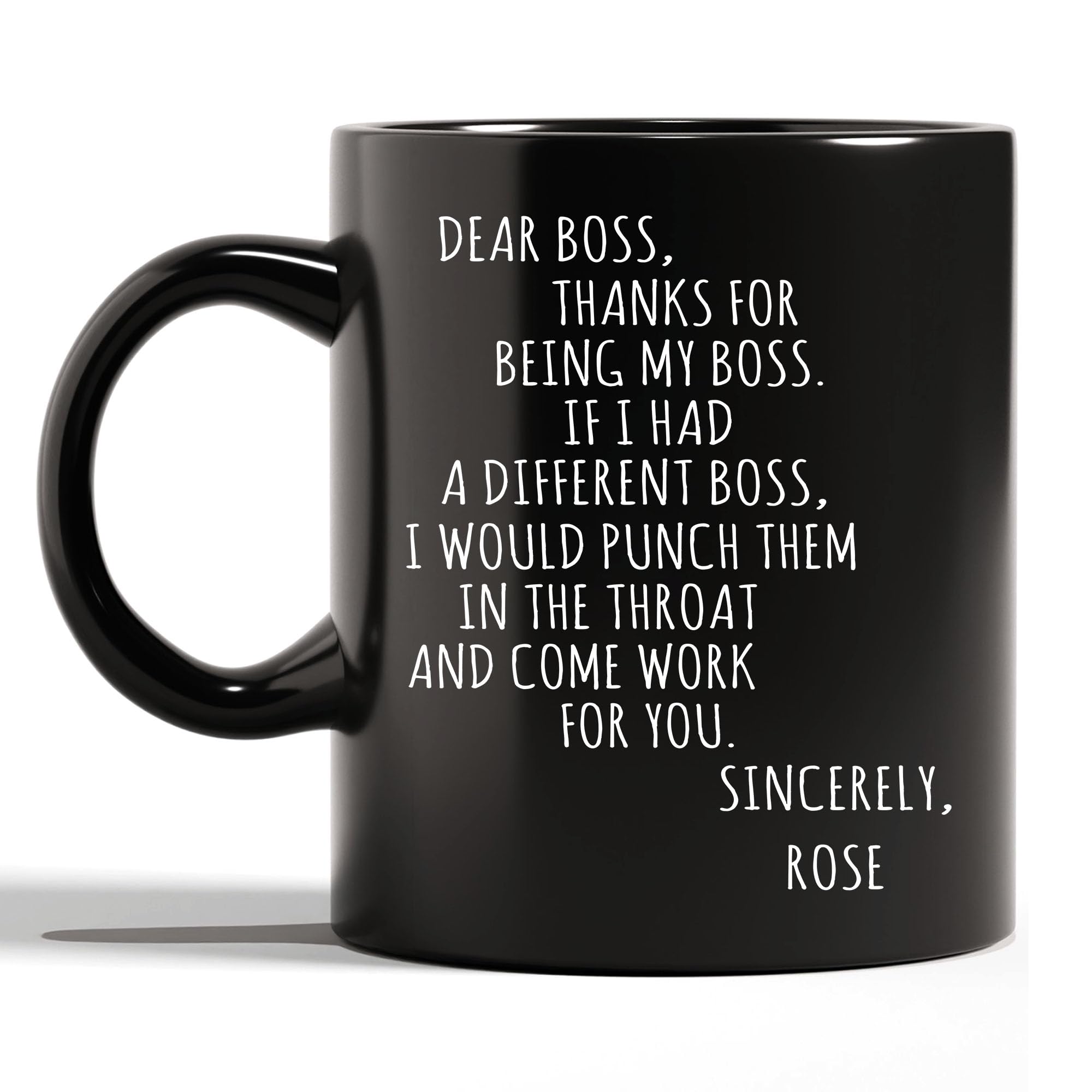Amazon.com: MCSTORE Dear Boss Thanks for Being My Boss If I Had A ...