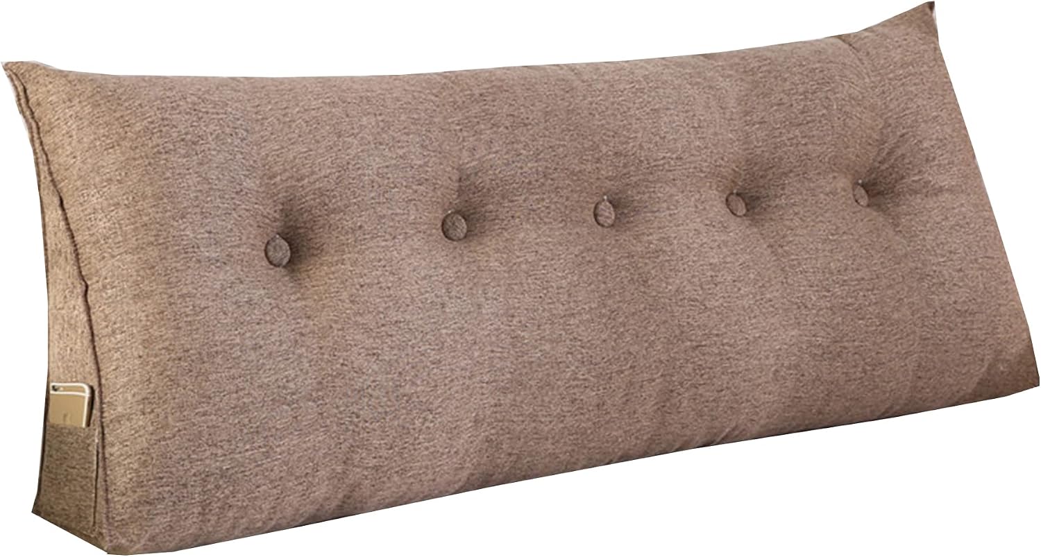 RAKTOV Simple Triangle Reading Pillow Bolster Cushion, Large Backrest ...