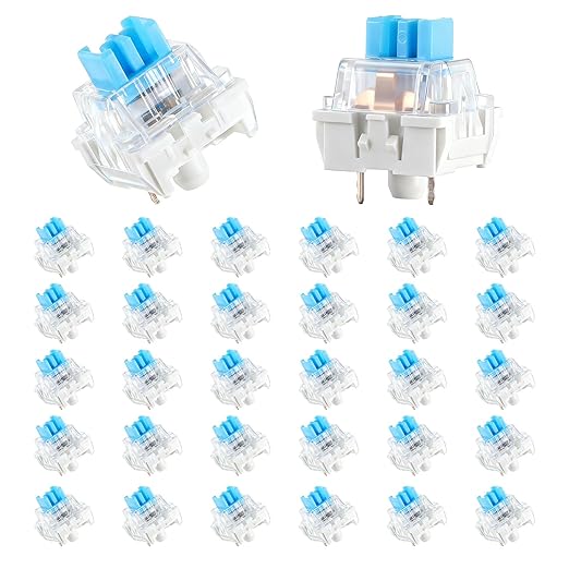 Amazon.com: Mechanical Keyboard Switches, 30 Pcs 3 Pin Blue Keyboard ...