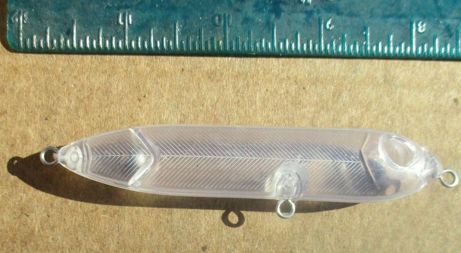 Amazon.com : New* Clear Cigar 4' TOPWATER Bait Bass Fishing Lures ...