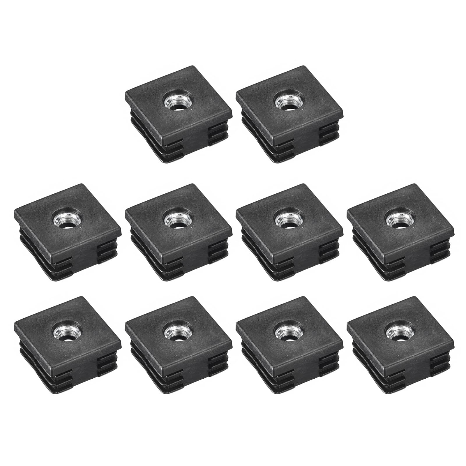 Amazon.com: uxcell 10Pcs Inserts for Square Tubes with M8 Thread, for 1 ...