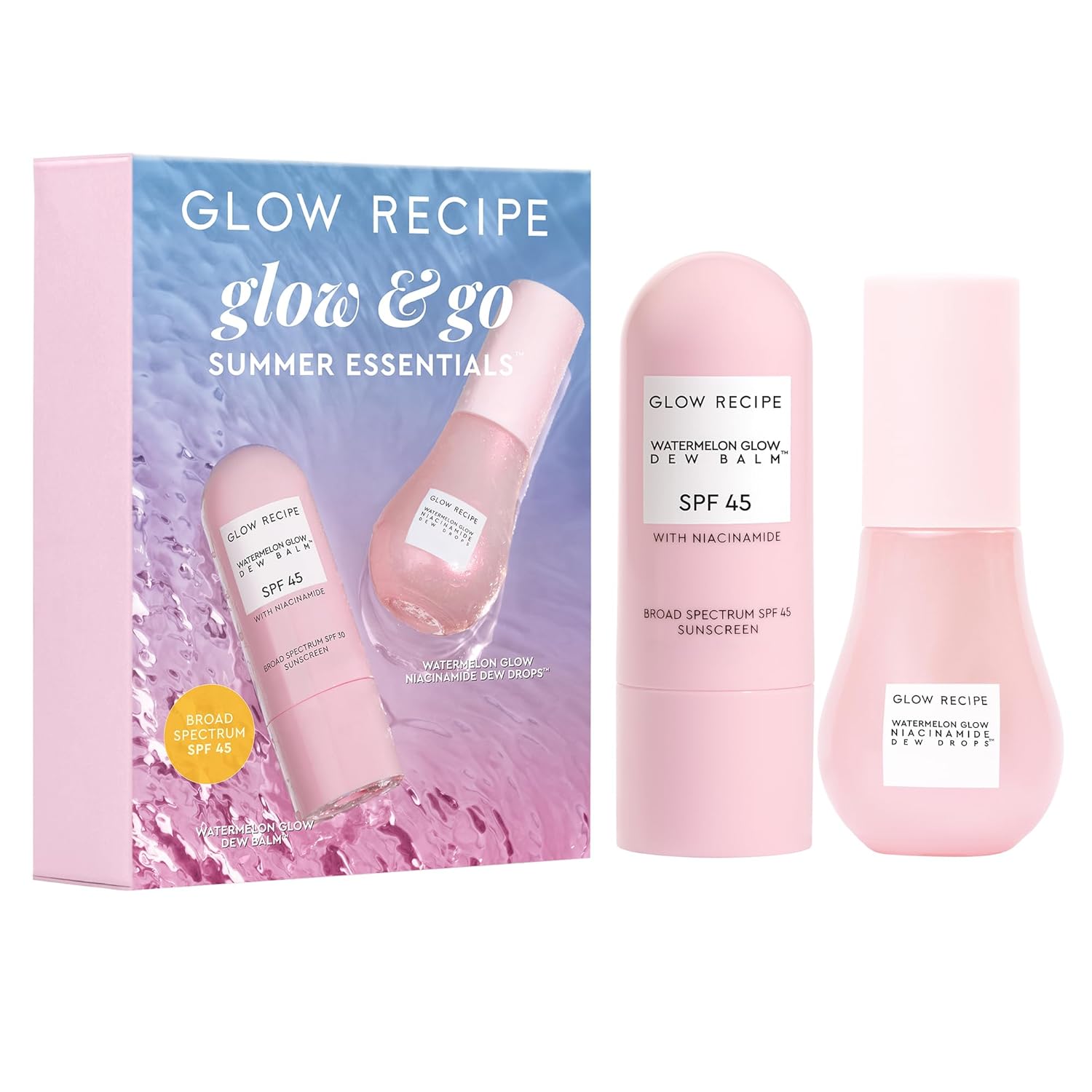 Amazon.com: Glow Recipe Glow & Go Summer Makeup Prep Essentials Kit ...
