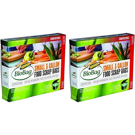 Amazon.com: Biobag Food Waste Compostable Bags (3 Gallon), 125 Count ...