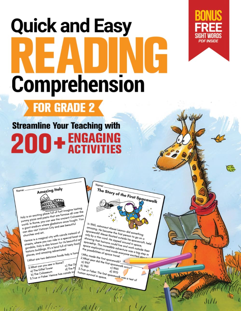 Quick and Easy Reading Comprehension for Grade Two: Streamline Your ...