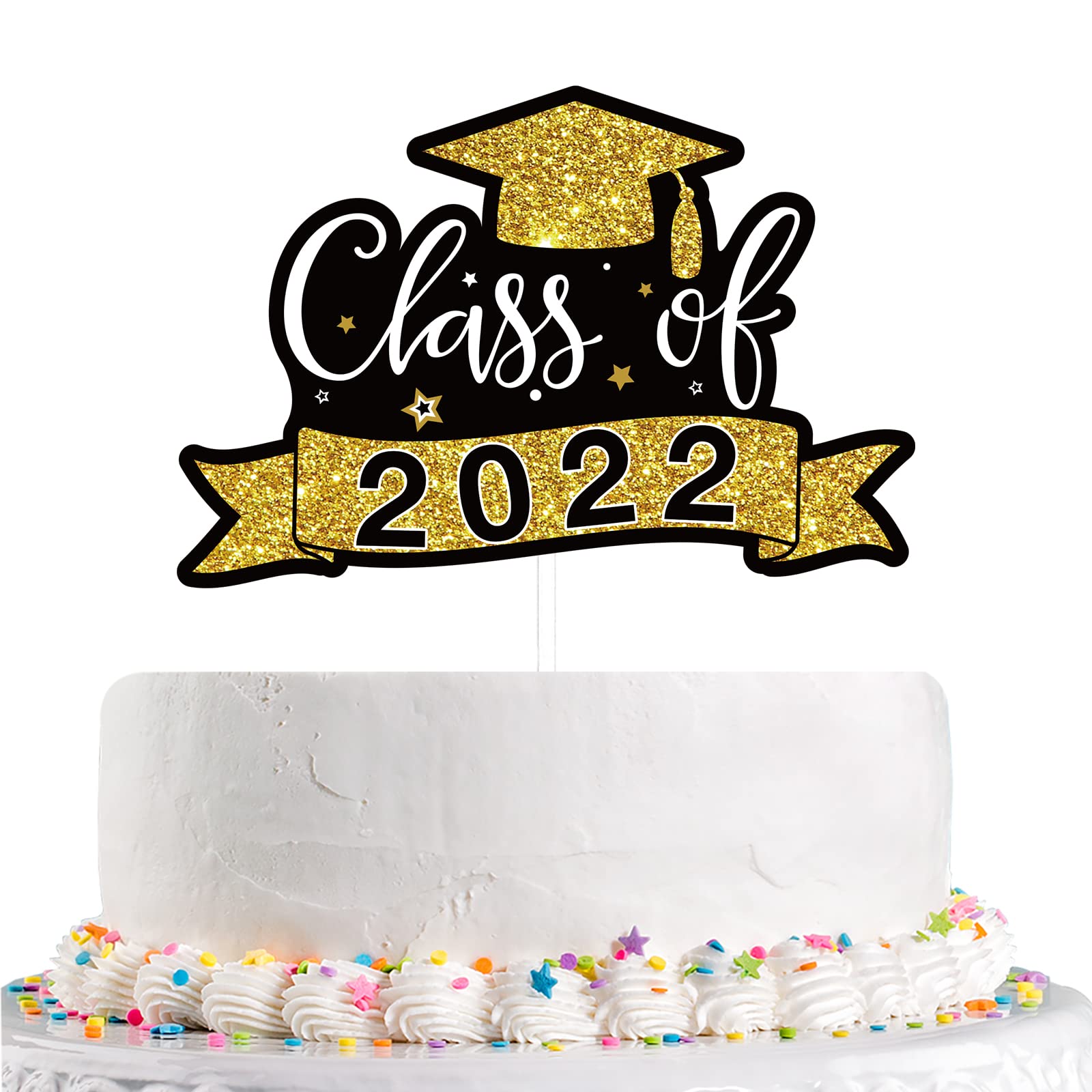 Buy Talorine Class of 2022 Cake Topper, High School Graduation Cake ...