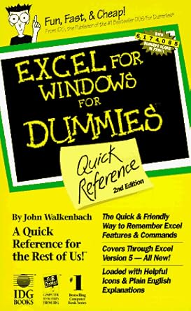 Amazon | Excel for Windows for Dummies Quick Reference | Walkenbach, John | Excel