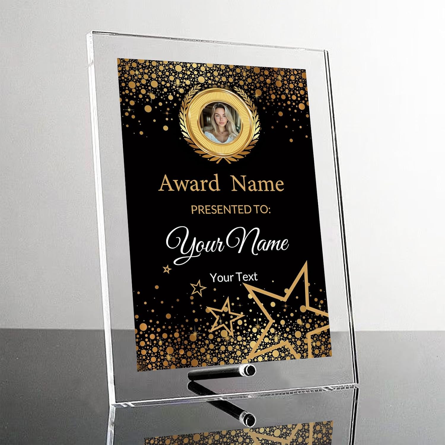 Amazon.com : GooodiderX Custom Award Plaques,8 x 6 in Acrylic ...