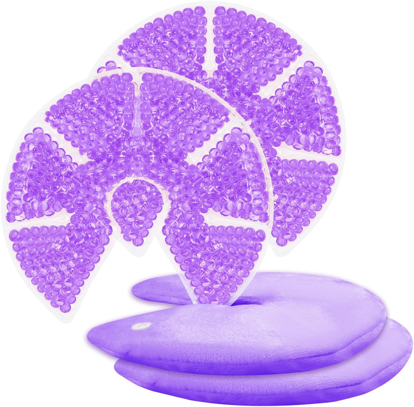Amazon.com: Hot/Cold Breast Gel Bead Ice Packs Breast Cooling/Heat Pads ...
