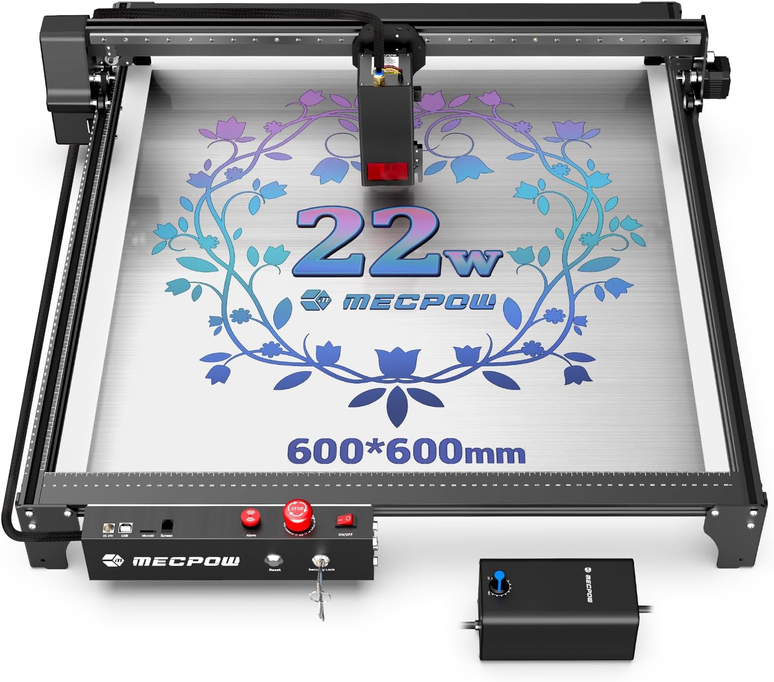 Mecpow X5 Graveur Laser Avec Assistance Pneumatique, 22W Machine à ...