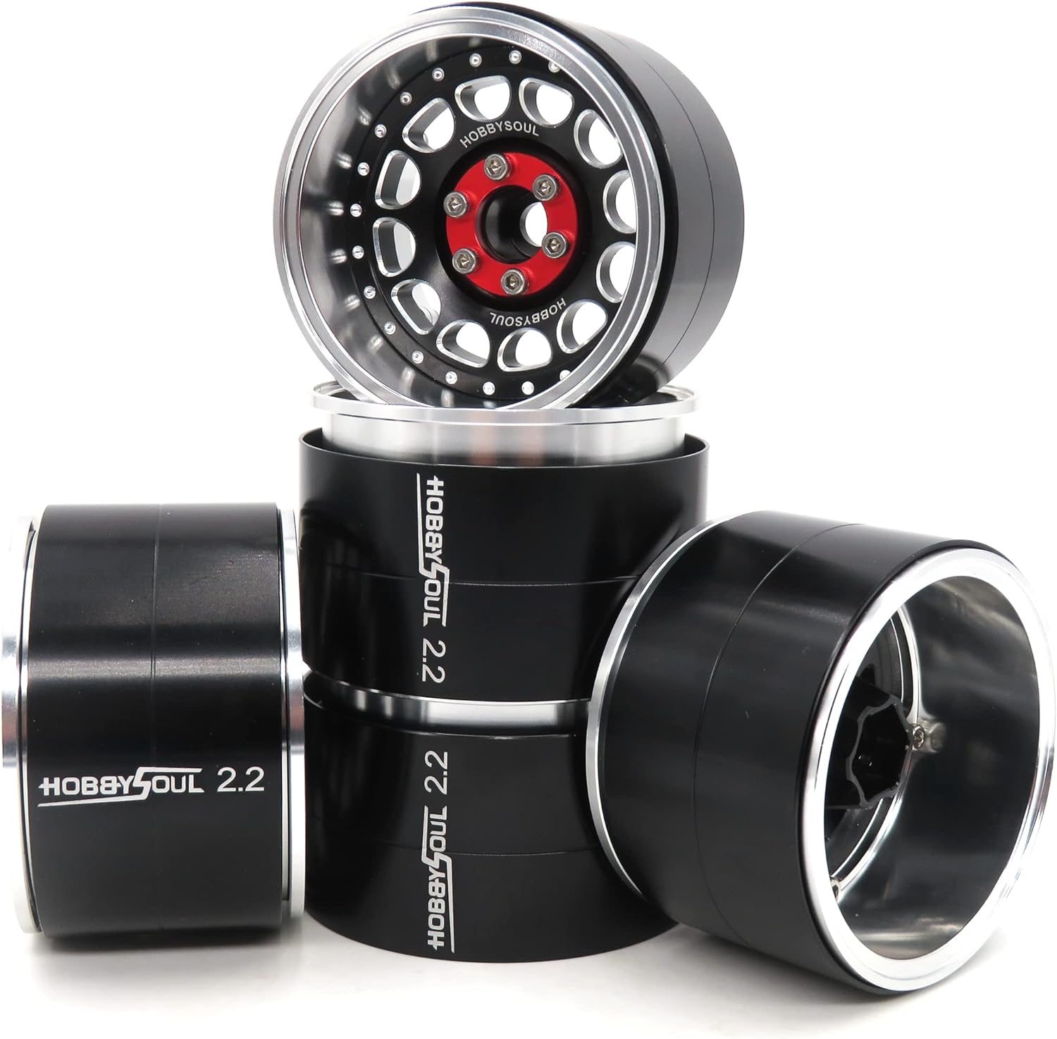 Amazon.com: HOBBYSOUL Wide 1.57'' (40mm) 2.2 Beadlock Wheels Adjustable ...