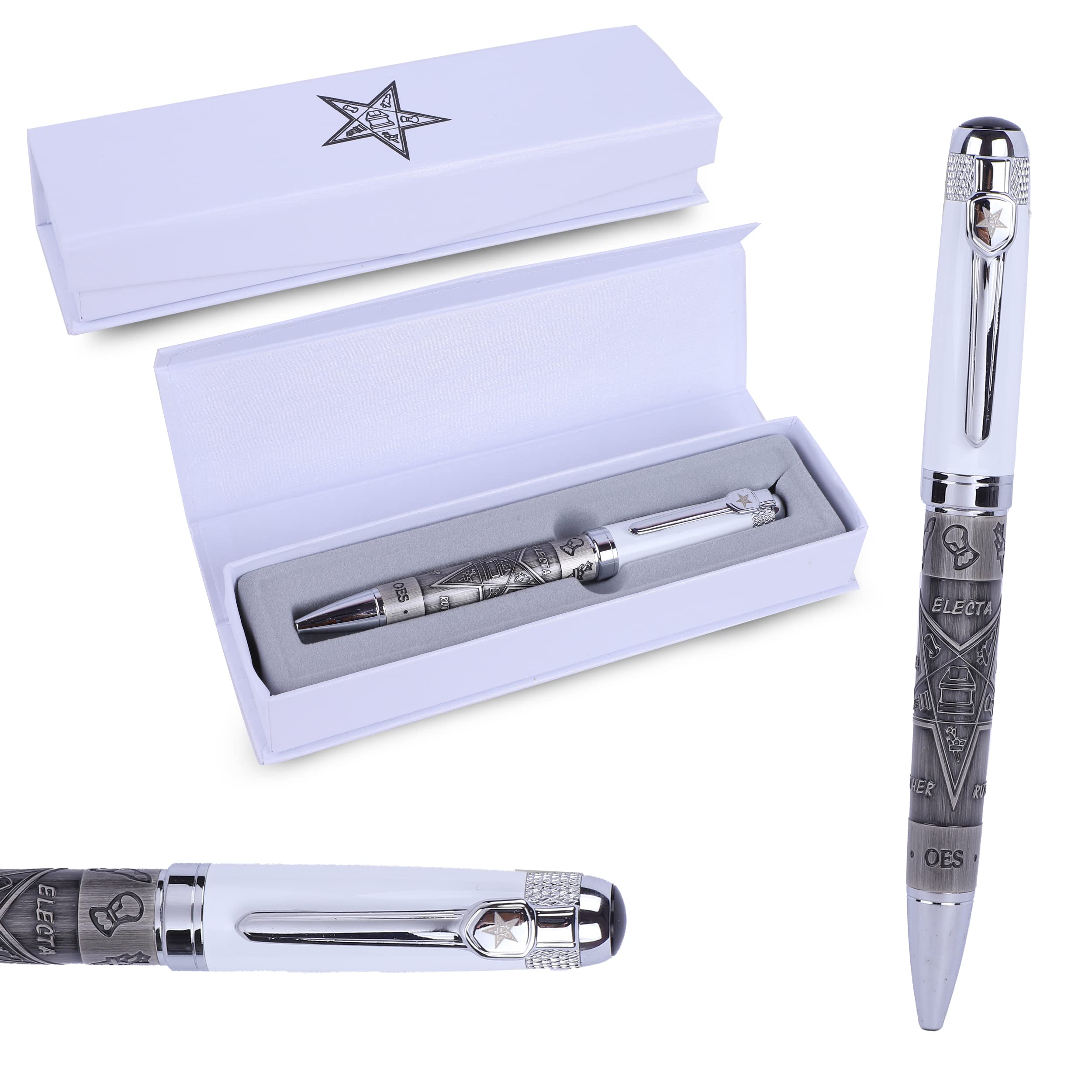 Snapklik.com : Trendy Zone 21 Eastern Star Logo And Symbols Black Ink ...