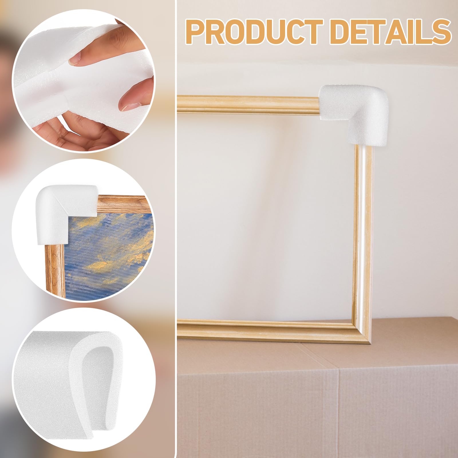 Photo Corners 24-Pack Picture Frame Corner Protectors - Foam Edge ...