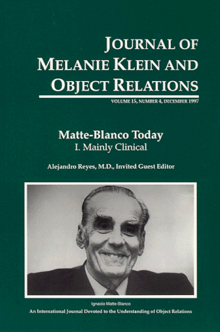 Amazon | Journal of Melanie Klein and Object Relations | Reyes ...