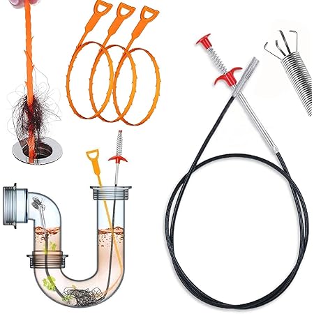 Roto Rooter Drain Snake Hair Clog Remover Flexible Plastic Hand Tool ...