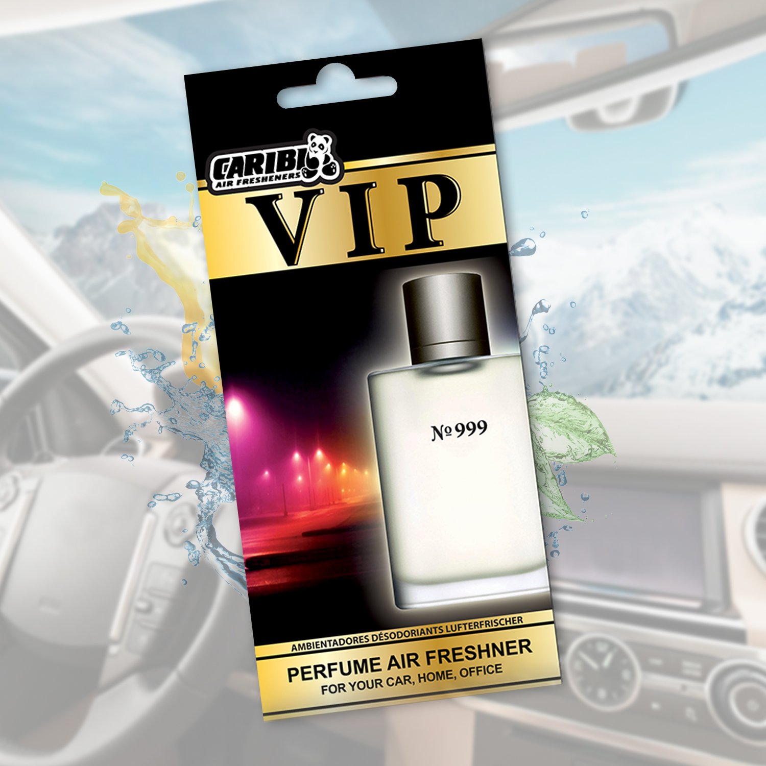Caribi VIP Air Freshener, Luxury Perfume For Your Car! Pack of 4 ...