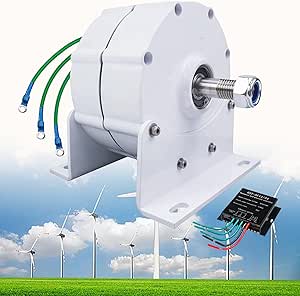 Amazon.com: 3 Phase Permanent Magnet Generator, Low Speed Gearless ...